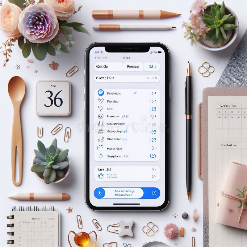 Event Planning App Interface with Guest List, RSVPs, and Event Stock ...
