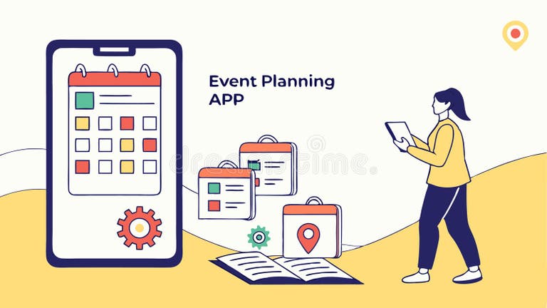 Event Planning App Interface for Organization and Schedule Management ...