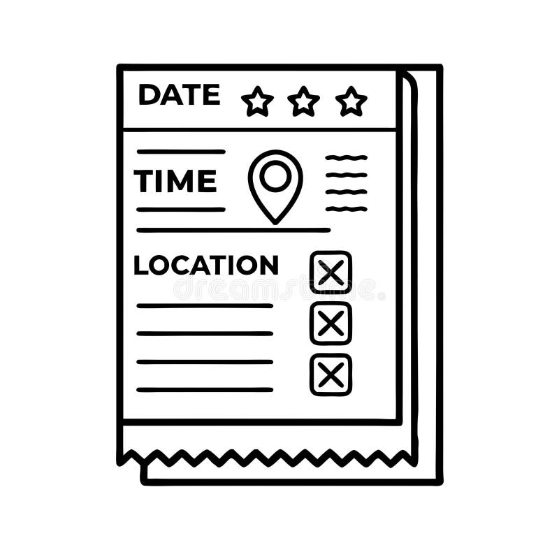 Event Planning Checklist with Date Time Location Fields for ...