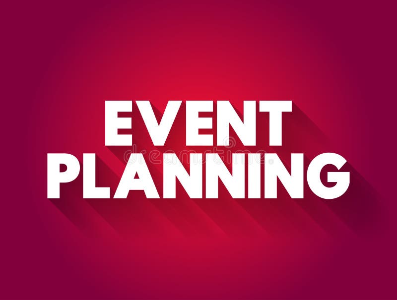 Event Planning Text Quote, Concept Background Stock Illustration ...