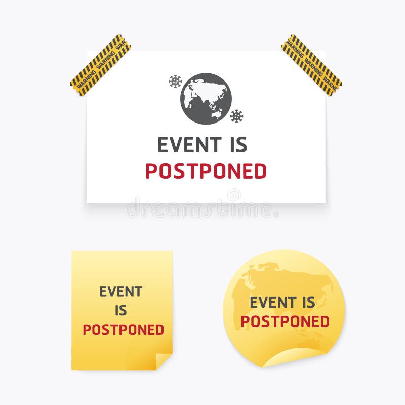 Event Postponed Stock Illustrations – 195 Event Postponed Stock ...