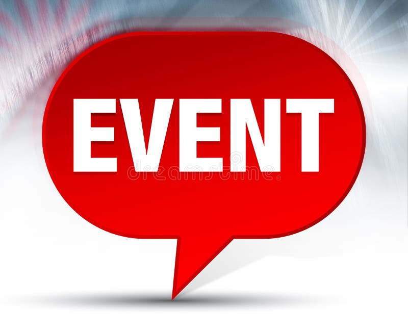 Event Red Bubble Background Stock Illustration - Illustration of social ...