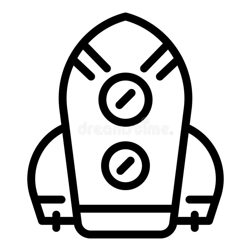 Launch Event Icons Set, Outline Style Stock Vector - Illustration of ...