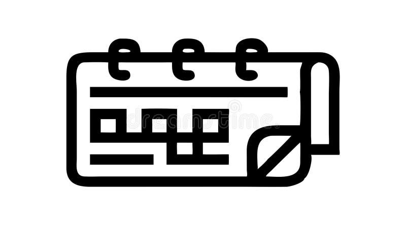 Event Schedule Calendar Icon, Time Management and Planning Tool, Vector ...