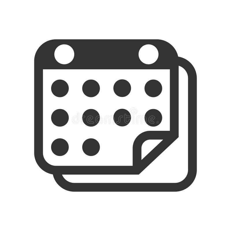 Event schedule icon stock vector. Illustration of symbol - 175014892