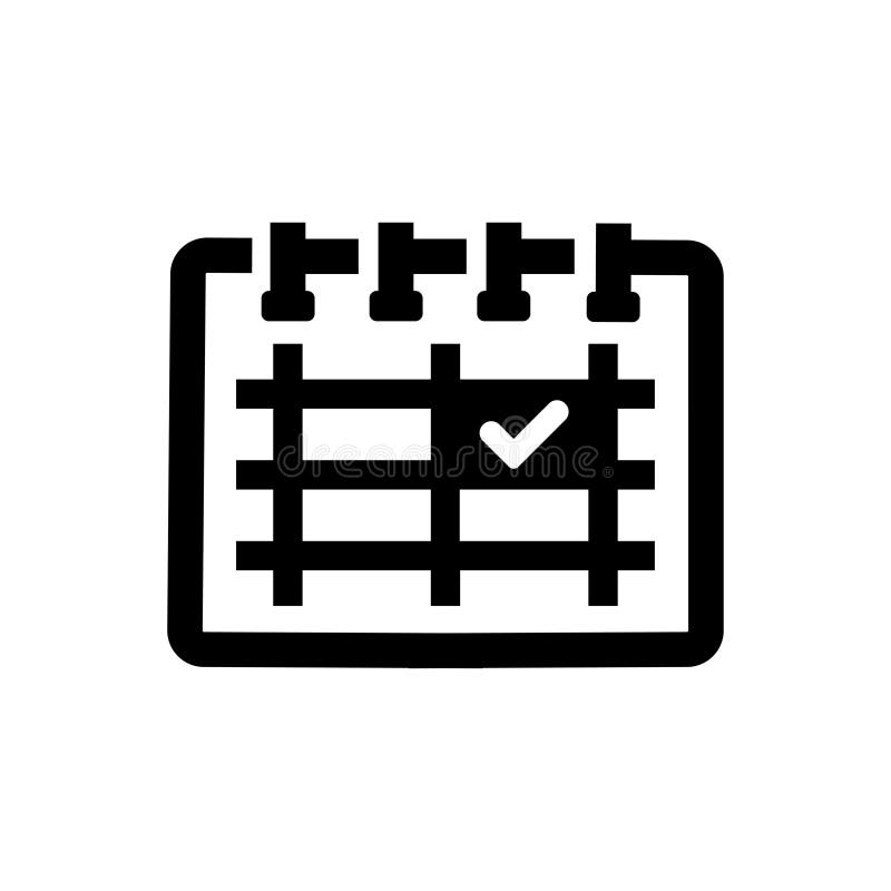 Event Schedule Icon stock vector. Illustration of illustrations - 192458586