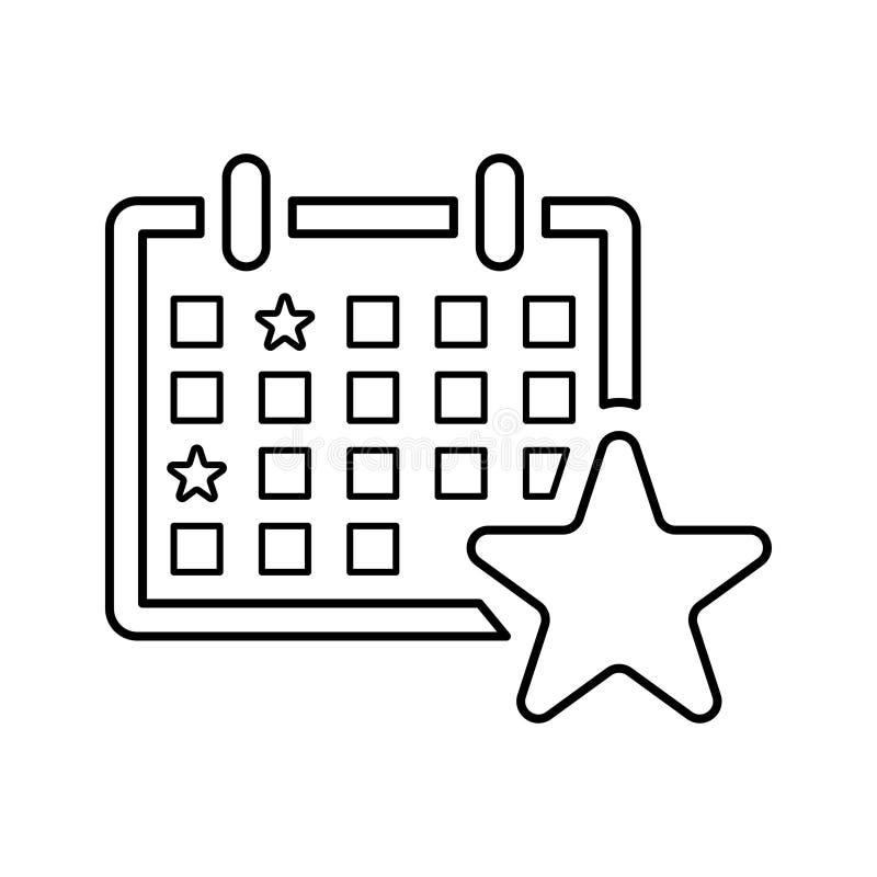 Event Schedule Icon stock illustration. Illustration of calendar ...