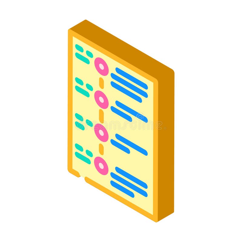 Event Schedule Isometric Icon Vector Illustration Stock Vector ...