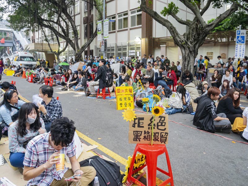 Event of the Speical Sunflower Student Movement Protest Editorial ...
