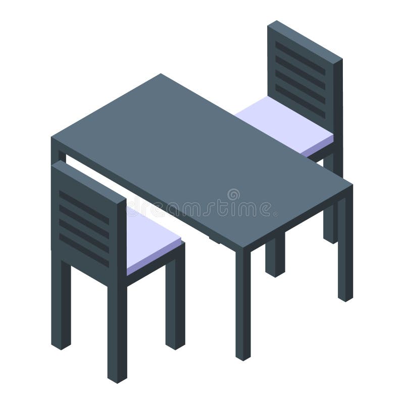 Event Table Icon, Isometric Style Stock Illustration - Illustration of ...