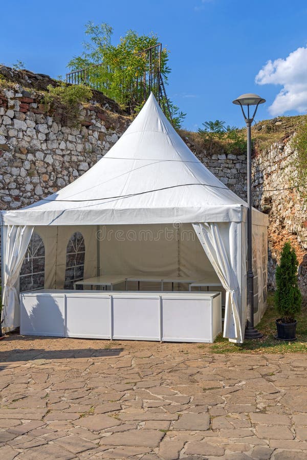 Event Tent Structure Bar stock photo. Image of roof - 253888882