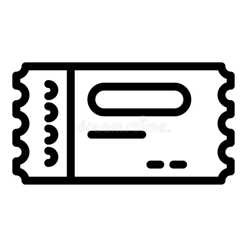 Ticket Icon, Gray Monochrome Style Stock Vector - Illustration of ...