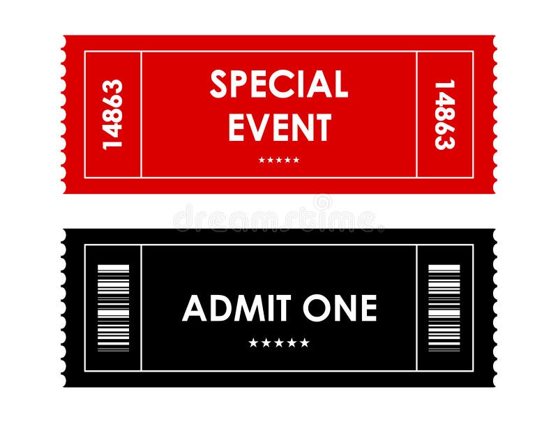 Event ticket stock vector. Illustration of admission - 37773494