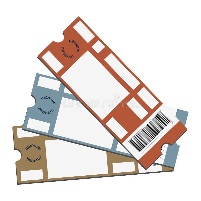 Concert Or Event Ticket Drawing Stock Vector - Illustration of movie ...