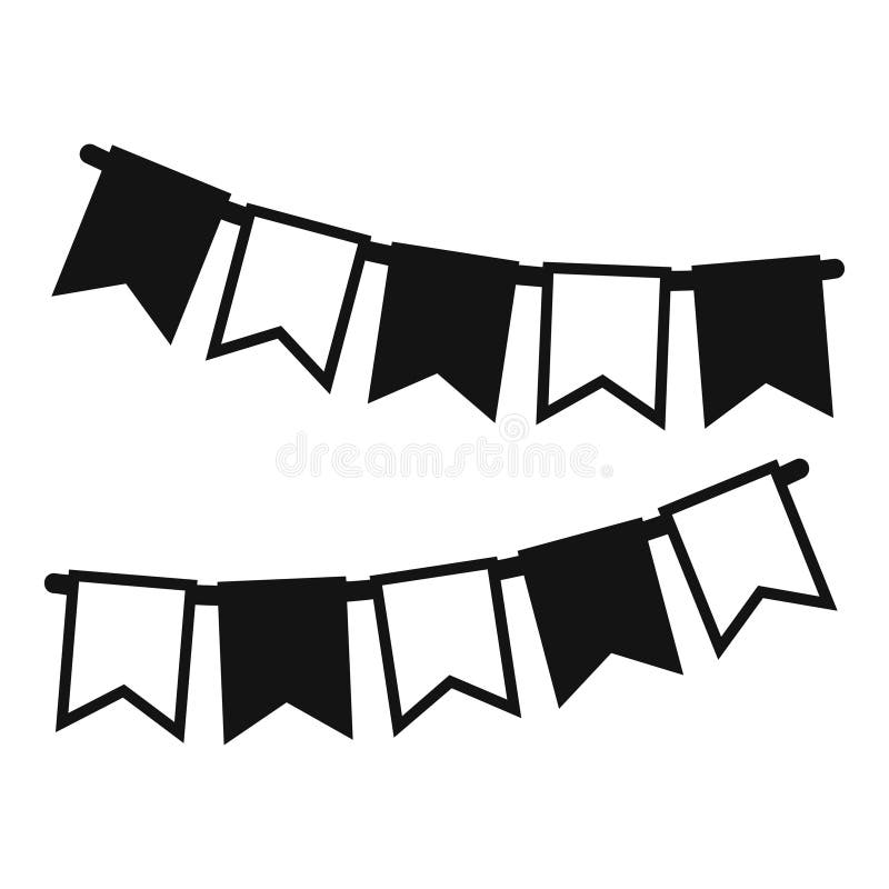 Event Wired Flags Icon Simple Vector. Marriage Planner Stock Vector ...