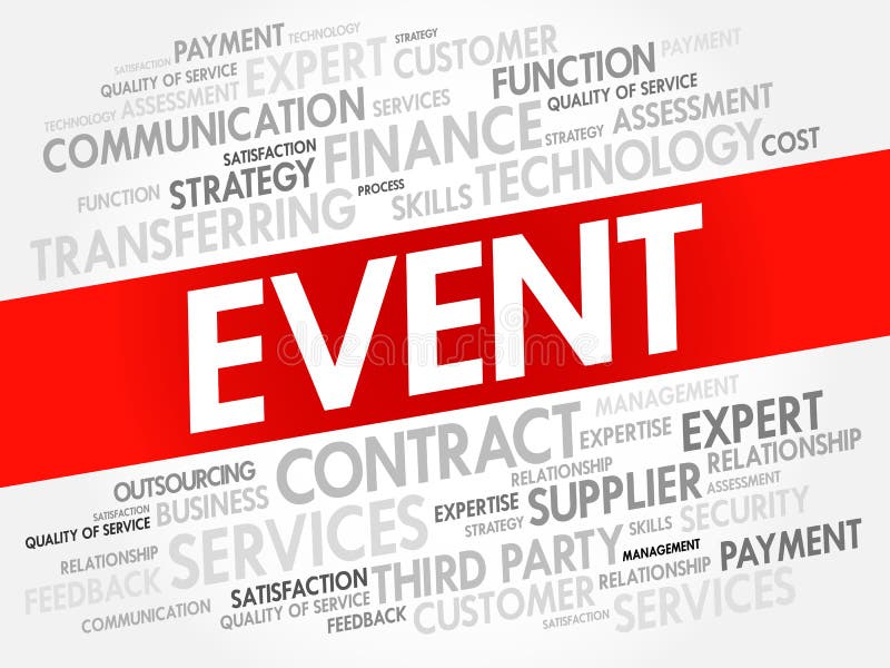 Event Word Stars Fireworkds Advertising Special Show Performance Stock ...