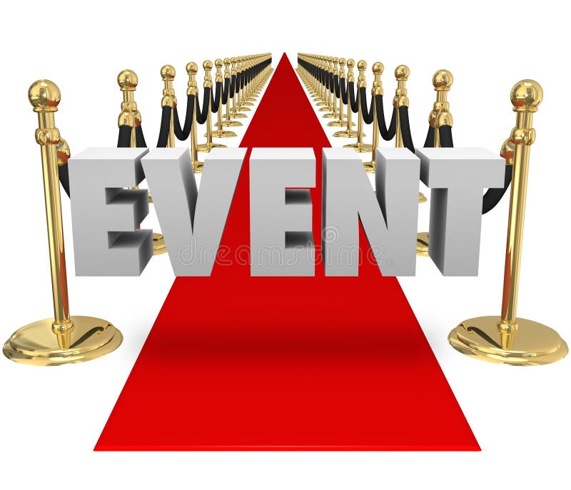 Event Word Red Carpet Exclusive VIP Event Runway Stock Illustration ...