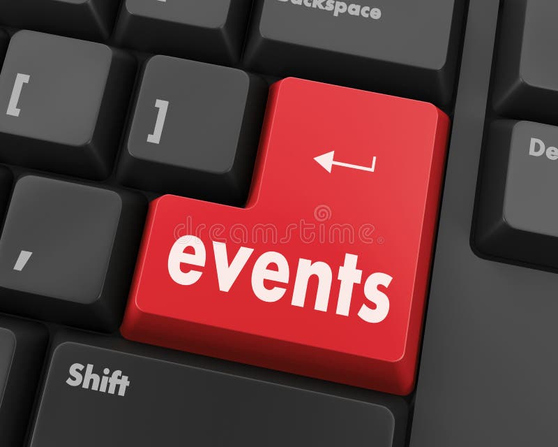 Events button stock illustration. Illustration of element - 55278789