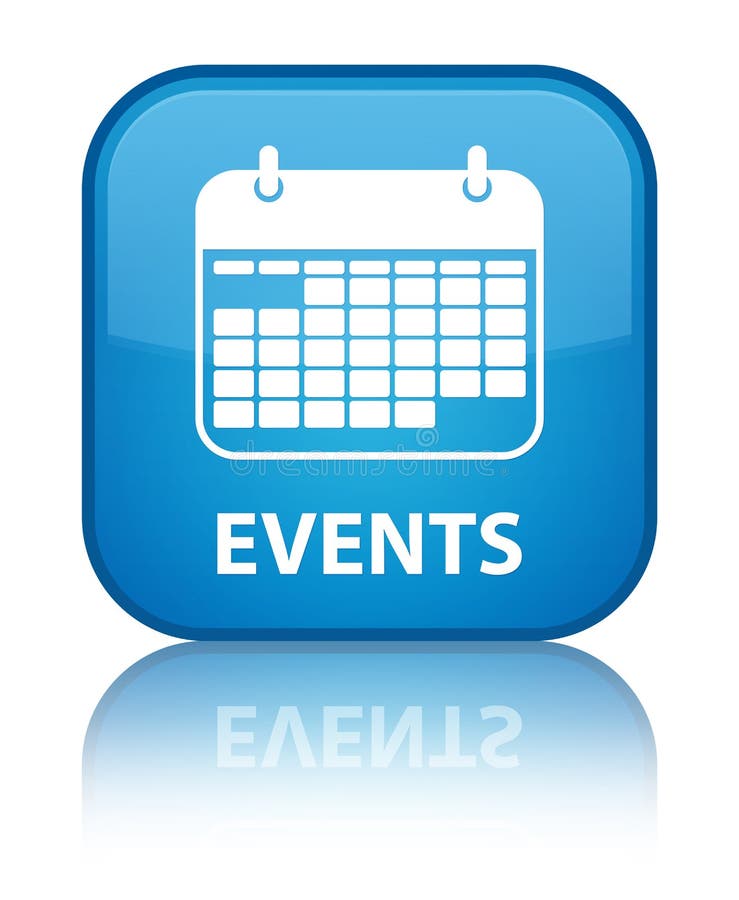 Events Icon Isolated on Special Blue Round Button Abstract Stock ...