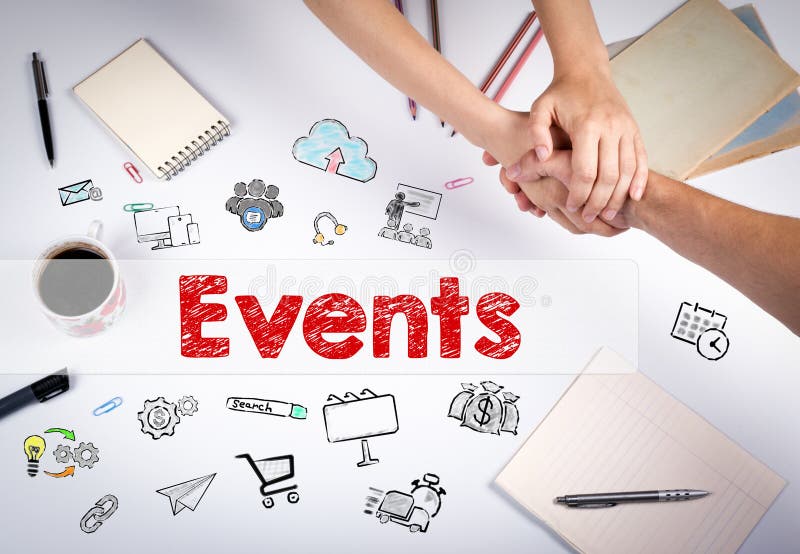 Events Concept. the Meeting at the White Office Table Stock Image ...