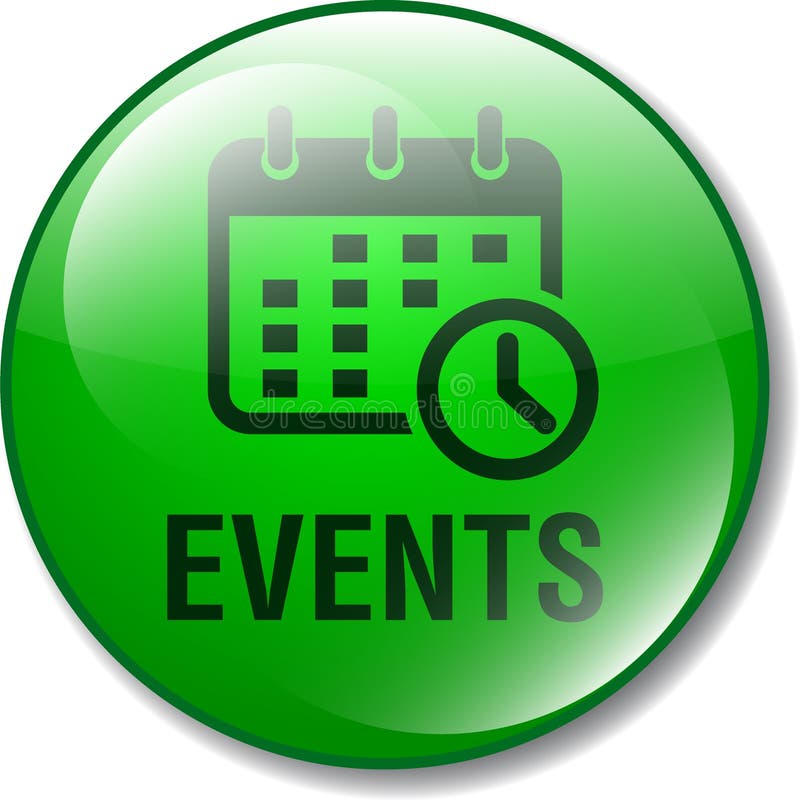Events icon web button stock illustration. Illustration of appoint ...