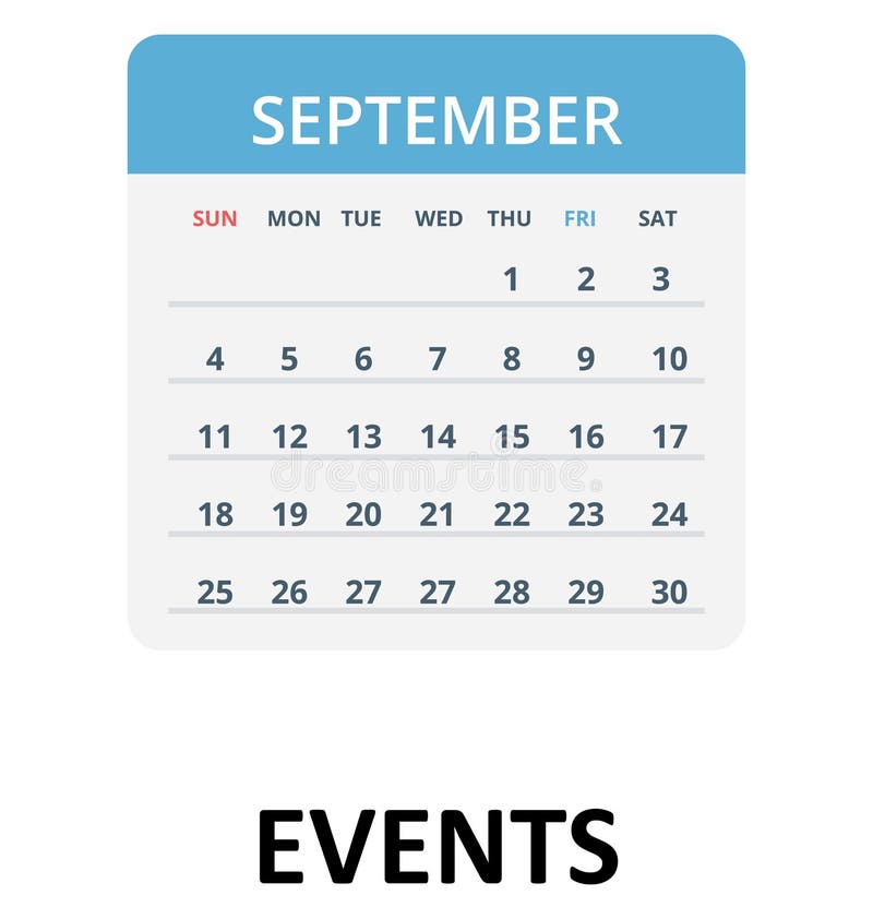Events Isolated Color Vector Illustration Icon Stock Illustration ...