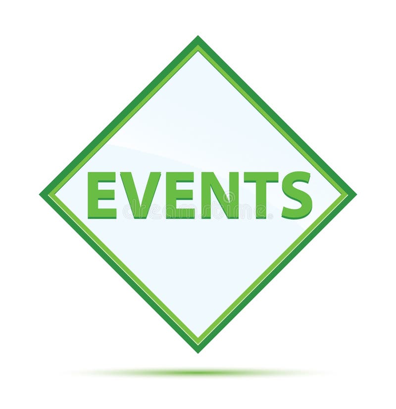 Events Modern Abstract Green Diamond Button Stock Illustration ...