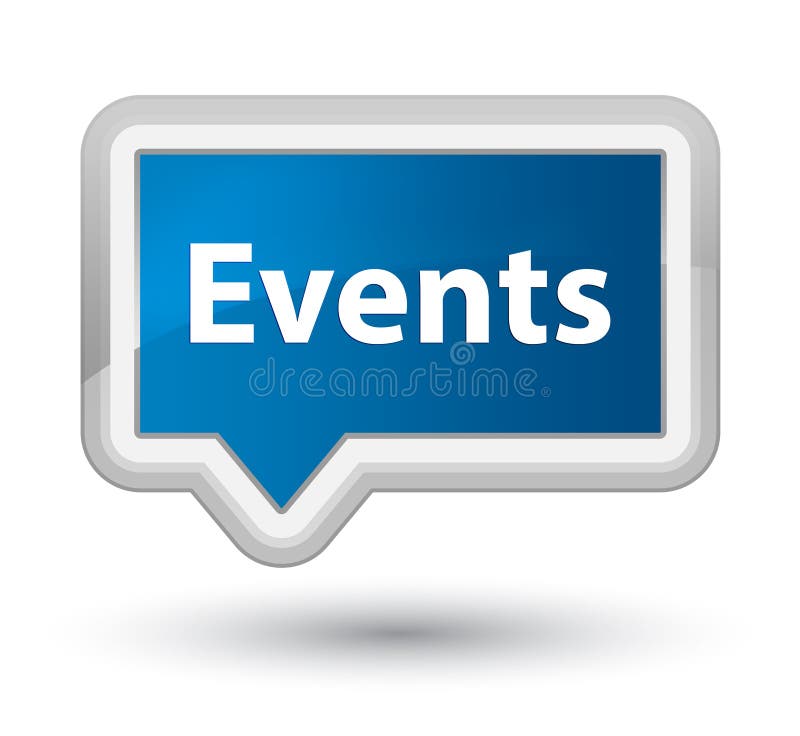 Events Prime Blue Banner Button Stock Illustration - Illustration of ...
