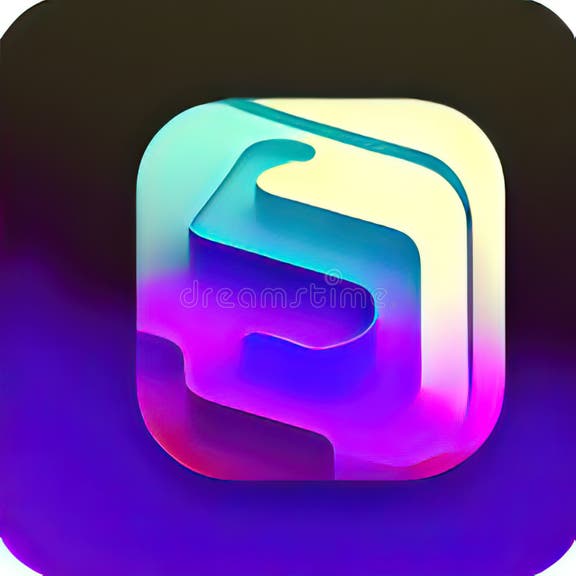 Events Software App Style Icon. Generative AI. Stock Illustration ...