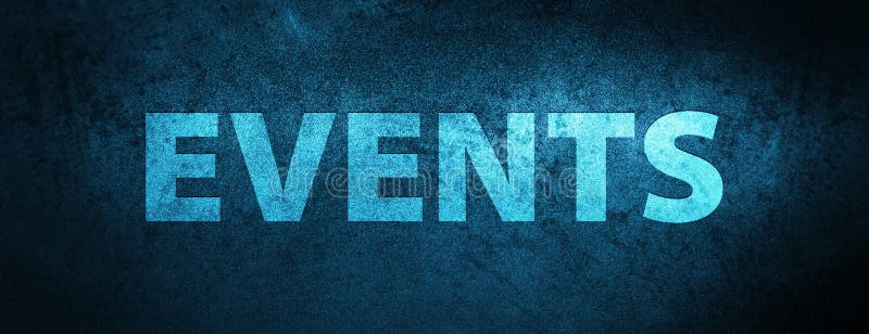 Events Special Blue Banner Background Stock Illustration - Illustration ...