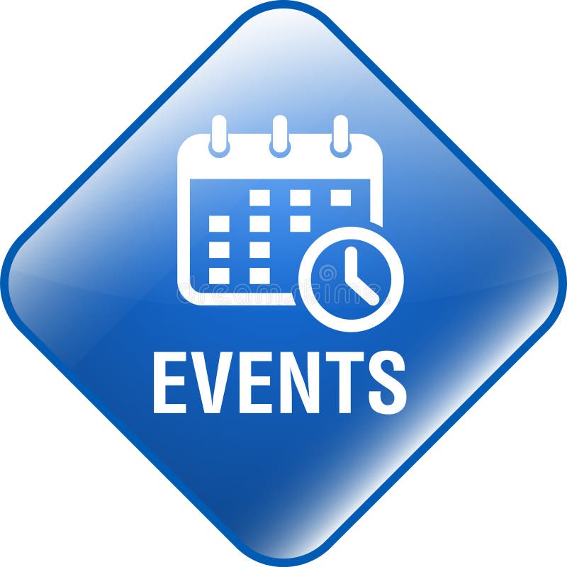 Events icon web button stock illustration. Illustration of appoint ...