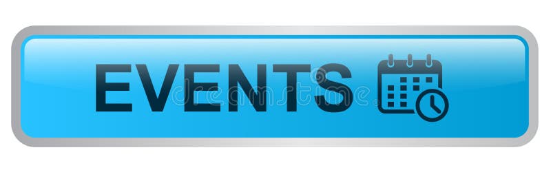 Events icon web button stock illustration. Illustration of calendar ...