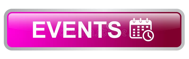 Events icon web button stock illustration. Illustration of banner ...