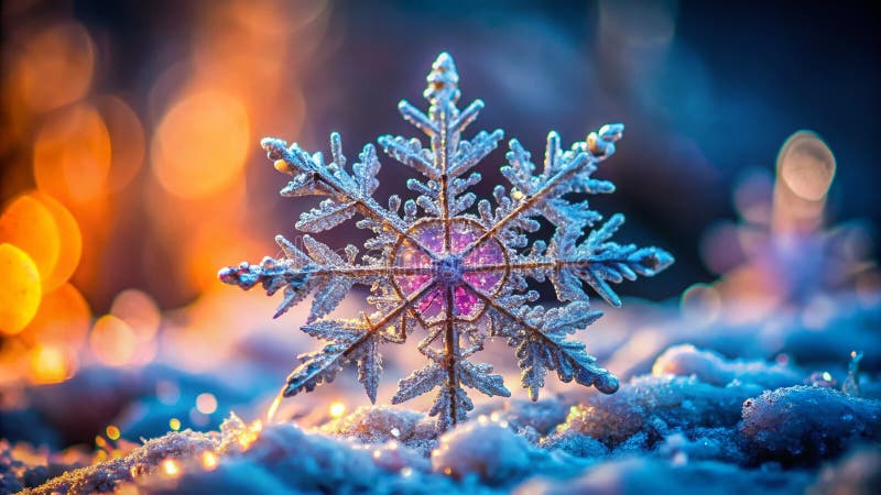 Unveiling the Exquisite Beauty of a Snowflake Microscopic Photography ...