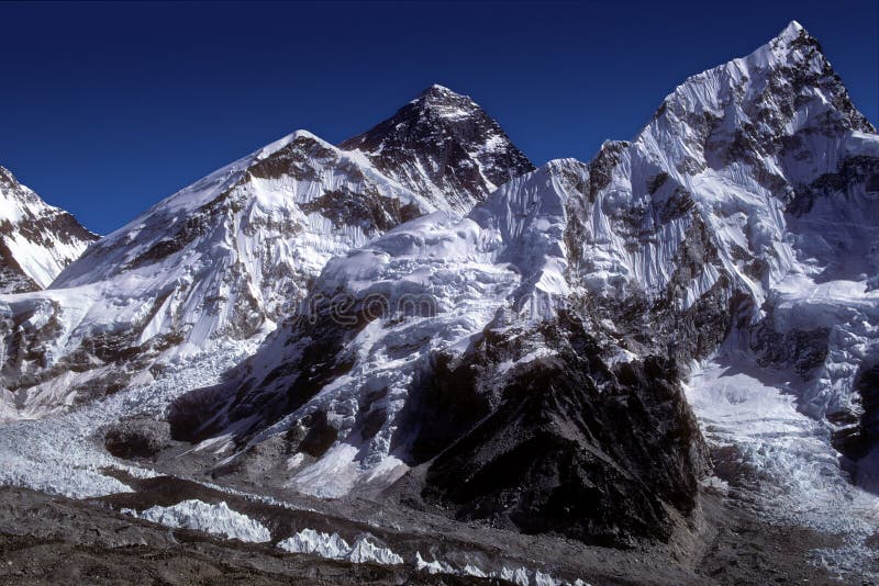 Everest 8848 m. Nepal stock image. Image of glacier, breathe - 12336543
