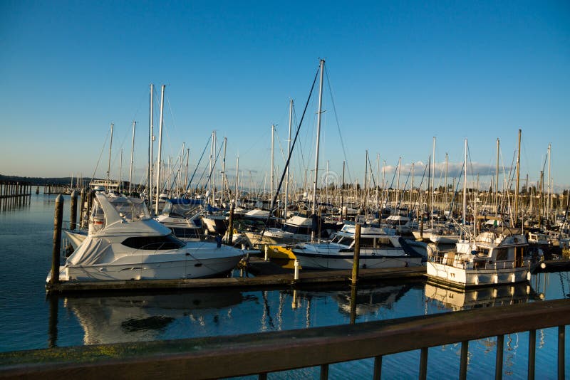Everett Marina during the Day Editorial Photography - Image of travel ...