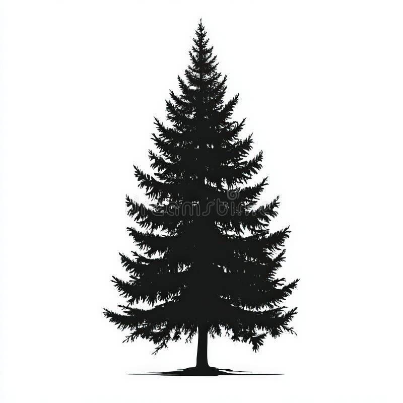 Evergreen Silhouette Stock Illustrations – 32,060 Evergreen Silhouette ...