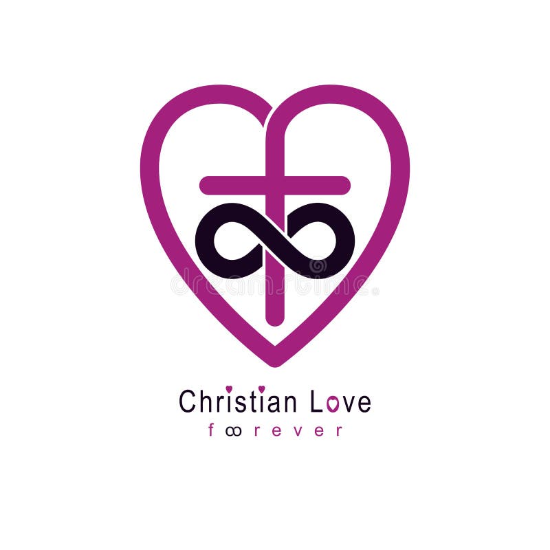 Everlasting Love of God Vector Creative Symbol Design Combined with ...