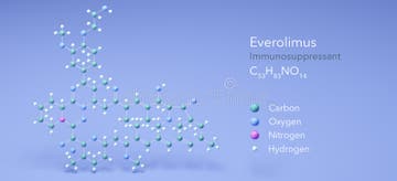Everolimus Molecule, Molecular Structures, Immunosuppressant, 3d Model ...