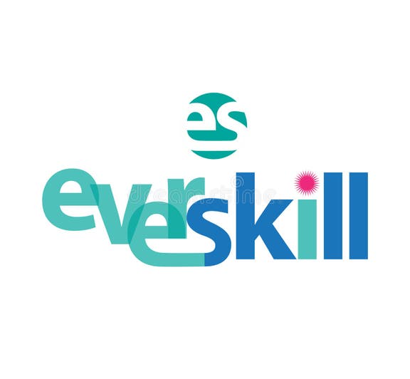 EverSkill Logo Concept Design Stock Illustration - Illustration of ...