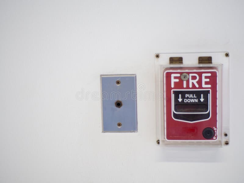 Bolts Used To Pull when a Fire Occurs in a Building Stock Photo - Image ...