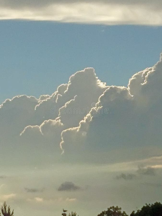 Every Cloud Has a Silver Lining (II) Stock Photo - Image of dark, blue ...