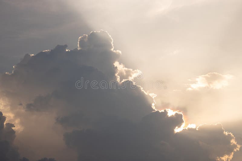 Every Cloud Has a Silver Lining - Hopeful Cloudscape with Backlight ...