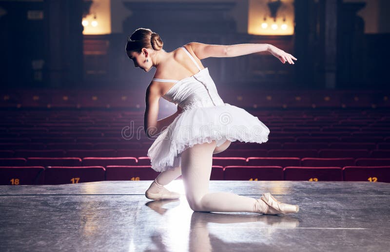 Every Dance is a Chance for Improvement. a Ballerina Performing Her ...