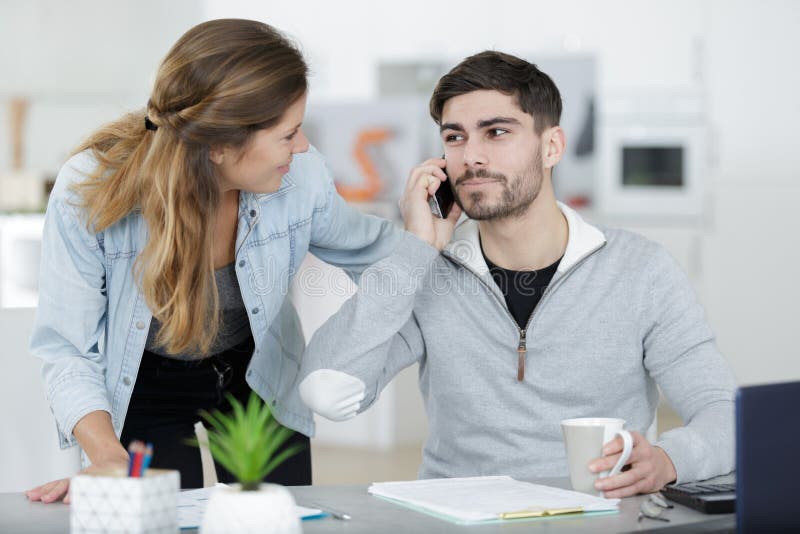 Every-day Couple Life Concept - Morning Stock Image - Image of happy ...