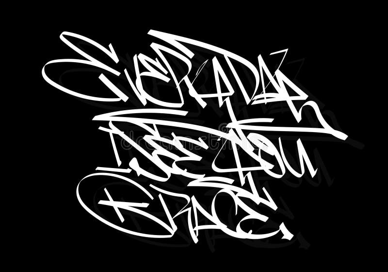 EVERY DAY I SEE YOU GRACE Graffiti Tag Style Design Stock Vector ...