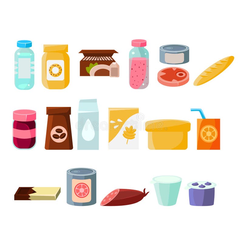 Every Day Products Set stock vector. Illustration of bottle - 70832350
