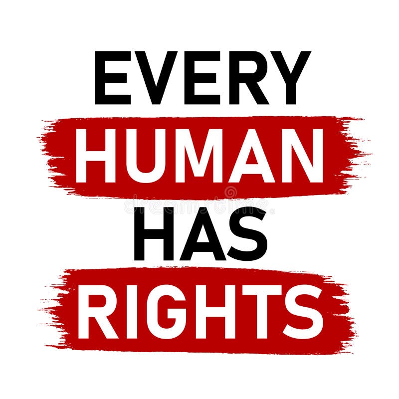 Every Human Has Rights Vector Poser Stock Vector - Illustration of ...