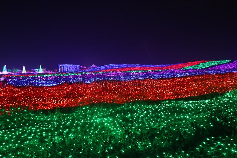 Coloured Lights the Rainbow Falling Editorial Stock Image - Image of ...