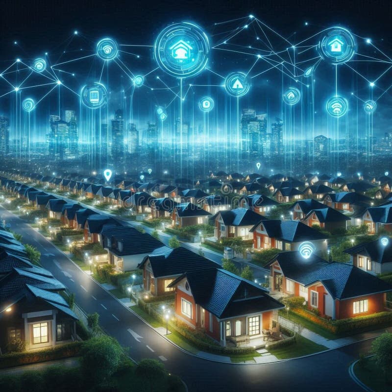 Every Single Suburban Homes Illuminated at Night are Connected To a ...